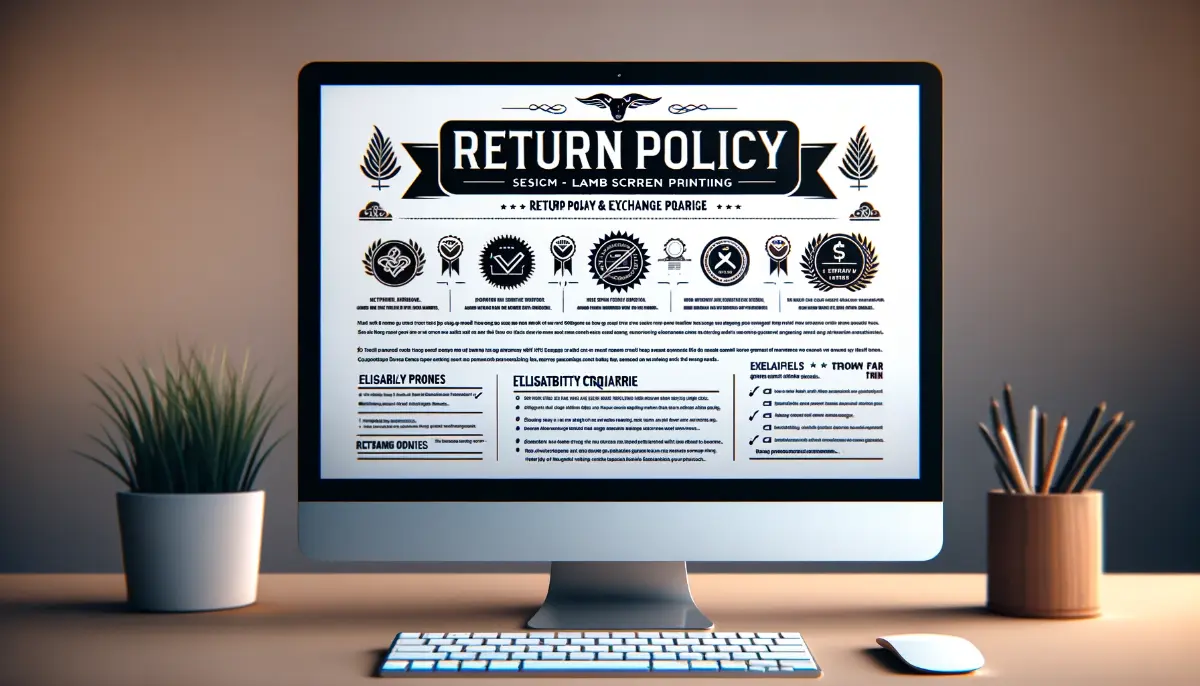 Return Policy - Lamb Screen Printing